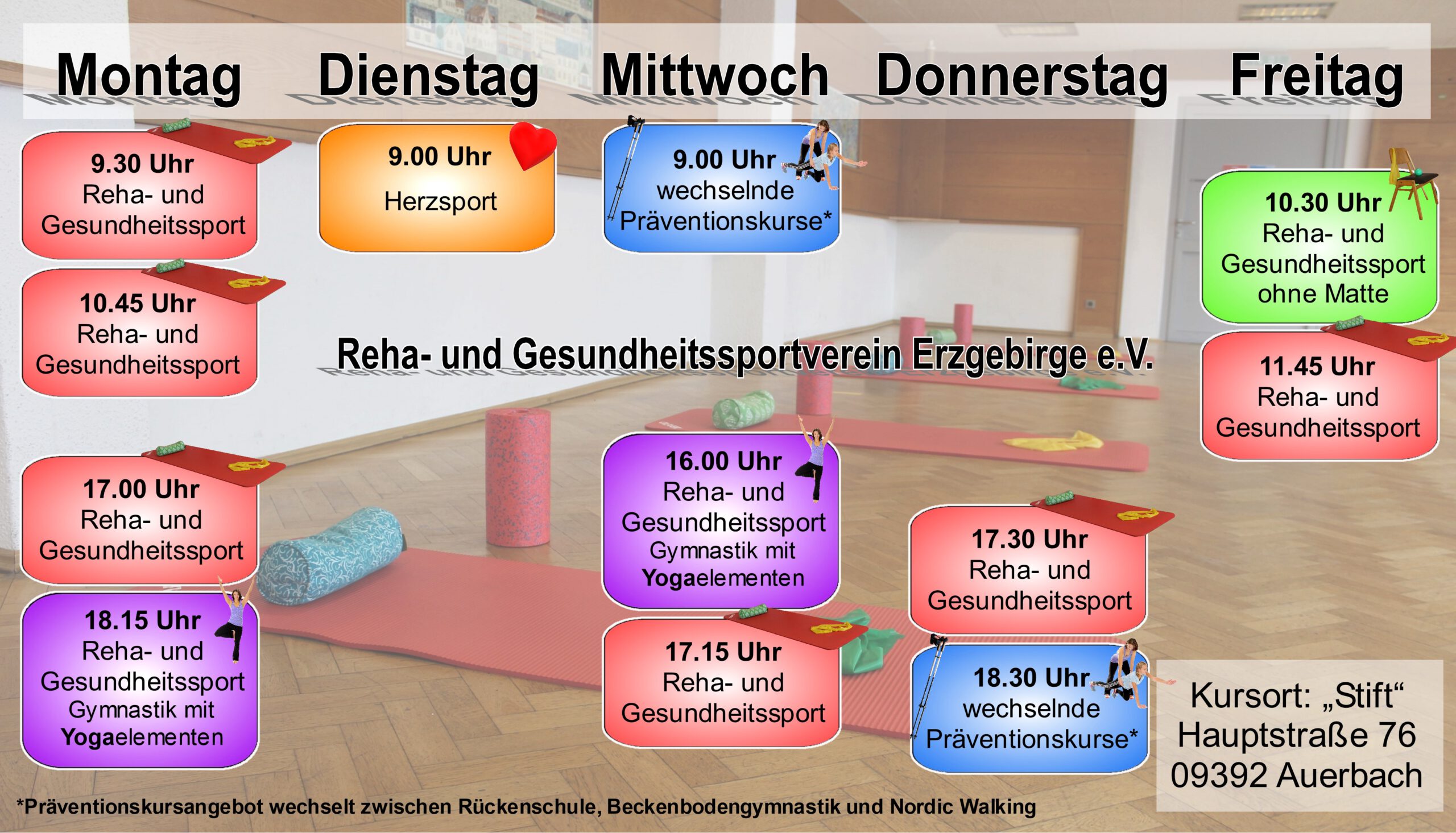 Kursplan des RGSV Erzgebirge